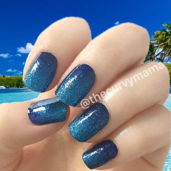 Incoco | Makeup | 224 Incoco Nails Ocean Jewel Blue Glitter Ombr | Poshmark